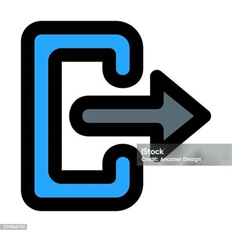 모든 프로젝트에 대해 채워진 선 스타일의 로그아웃 아이콘 가득 찬에 대한 스톡 벡터 아트 및 기타 이미지 가득 찬 그래픽 사용자 인터페이스 금융 Istock