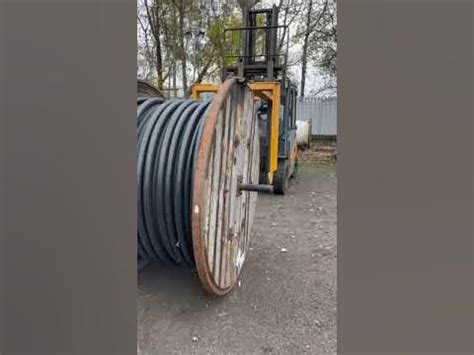 Forklift Attachment Cable Reel Handler Youtube