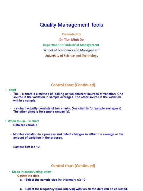 Lecture 7 X S P And Np Charts Pdf Sampling Statistics