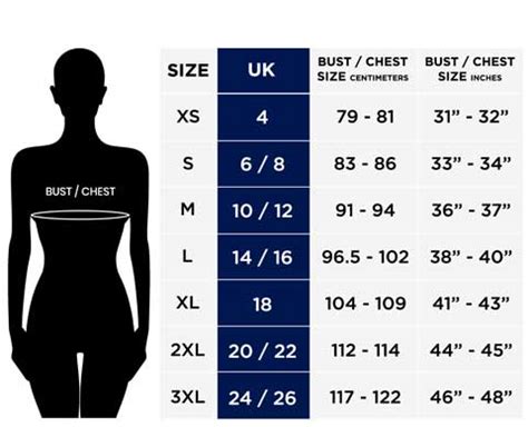 Women Chest Size