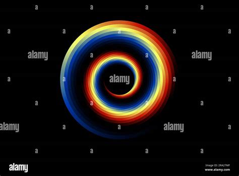 Colorful Gradient Spiral Vortex Background Vector Illustration Of Multicolor Swirl Striped