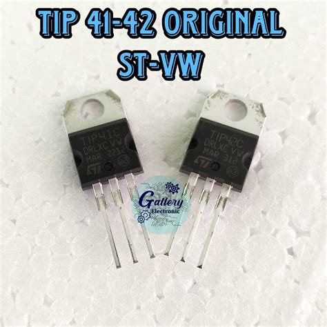 Jual Tip 41 And 42 Transistor Tip 41c 42c Original Super St Vw Shopee Indonesia