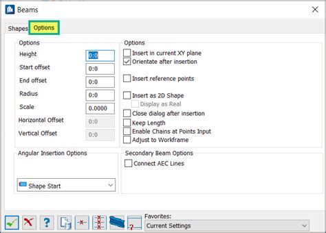 ProStructures Options Tab Beams Communities