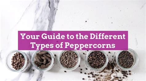 Your Guide To The Different Types Of Peppercorns