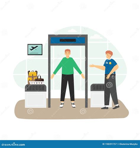 Airport Security Check Point Passenger And Baggage Screening