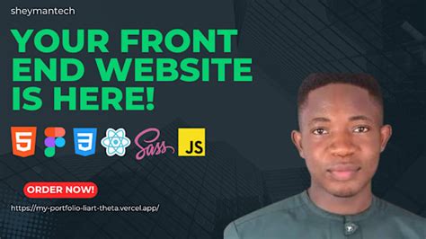 Be Your Front End Developer Using Html Css And Javascript By