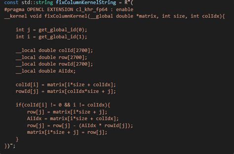 Gauss Jordan Matrix Inversion Non Determinism Ropencl