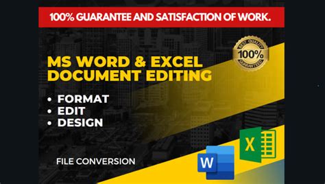 Microsoft Word And Excel Documents Through Thoughtful And Captivating Design By Hiraarshad