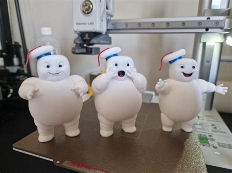 Mini Puft Stay Puft Set Of 3 Ghostbusters With Heads Etsy