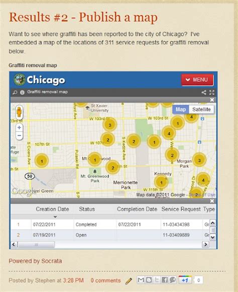 Metro Chicago Open Data Examples Example 2 Publish A Data Portal Map