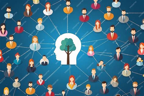 Premium Photo Corporate Hierarchy Network Marketing Pictogram People