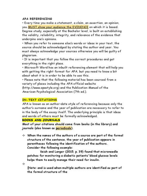 Not Apa Referencing Pdf Digital Object Identifier Hyperlink