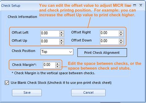 EzAccounting Software FAQs Check Printing Alignment