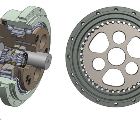 a the schematic view of an rv speed reducer b the 3d model of a