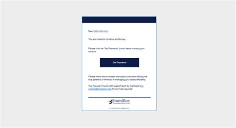 Setup Password For An Account In Immibox Immibox