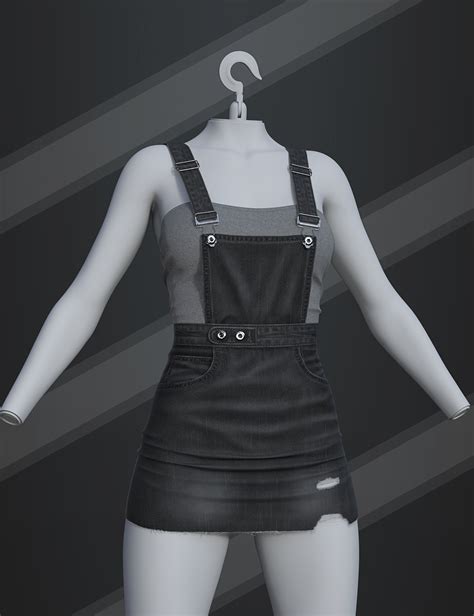 Dforce Su Denim Suspender Skirt For Genesis 9 81 And 8 Female 2026