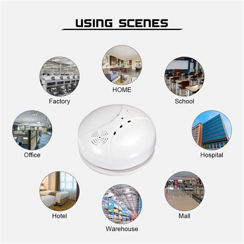 433mhz Wireless Fire Alarm Sensor Fire Protection Grandado