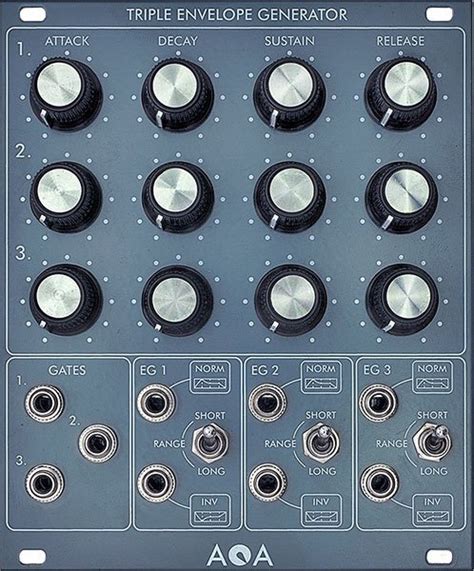 Aqa Elektrix Triple Envelope Generator TEG 1 Eurorack Module On ModularGrid