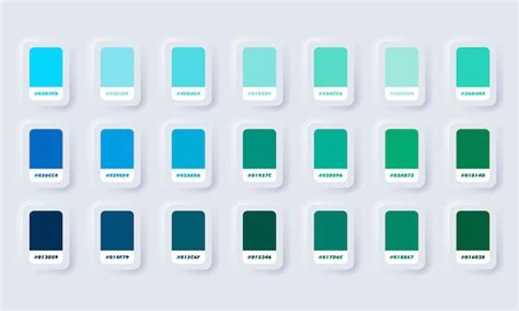 Paleta De Colores Pastel Verde Y Azul Catalogar Las Muestras Verde Y