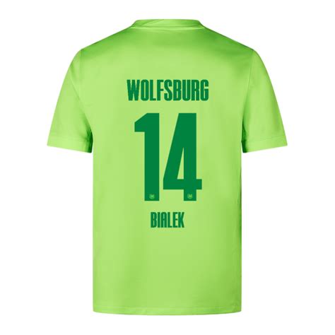 Wolfsburg Home Bialek 14 Jersey 24 25 Kickoffshopper