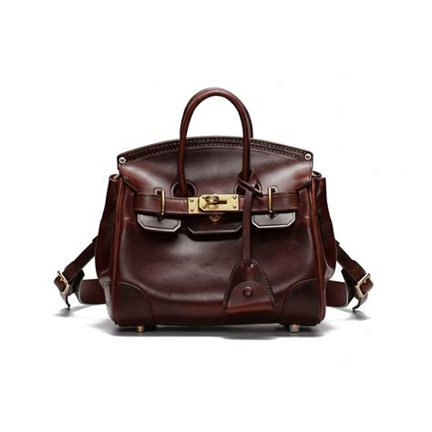 Structured Italian Leather Top Handle Bag Atorie