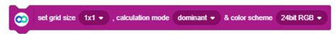 Set Grid Size Calculation Mode Color Scheme PictoBlox Block Dabble