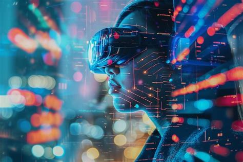 Premium Photo Futuristic Data Analysts Utilizing Machine Learnin