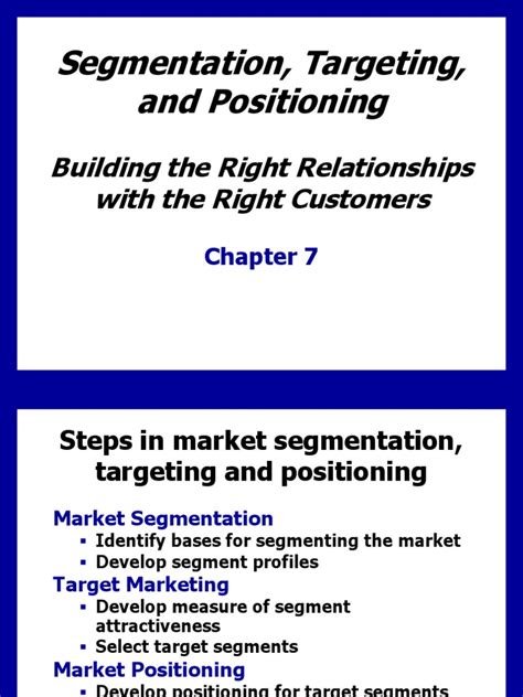 Pdf Ch7 Segmentation Targeting Positioning Dokumen Tips