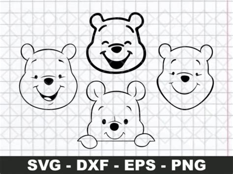 Face Pooh Clipart Svg Vectorency