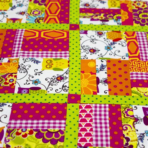 Owlivia Pink Patchwork Blanket Runny Babbits