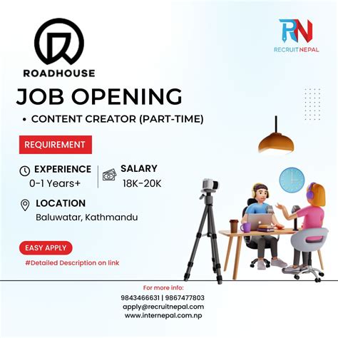 Recruit Nepal On Linkedin Parttimedreamjob Contentcreator Tiktokinfluencer Instagramfame
