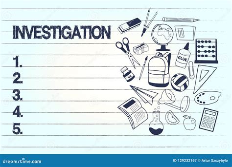 Conceptual Hand Writing Showing Investigation Business Photo Text Formal Inquiry Or Systematic