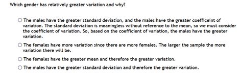 Solved Consider These Exam Scores For Males Versus Females Chegg Com