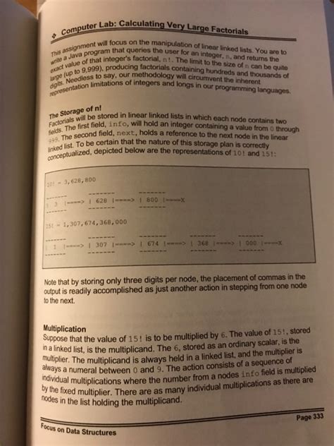 Solved H Calculating Very Large Factorials On The