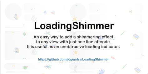 Github Jogendraloadingshimmer An Easy Way To Add A Shimmering