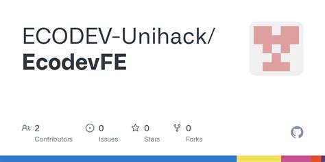 github ecodev unihack ecodevfe