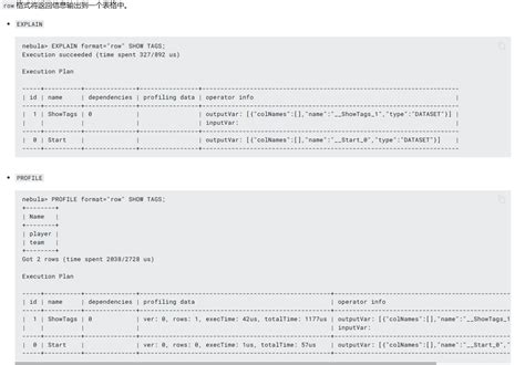 Support The Tck Format For The Output Of Explain · Issue 5274 · Vesoft