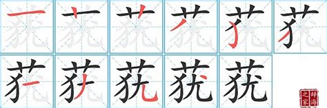 莸的笔顺笔画怎么写？汉字莸的笔画、拼音、成语组词及意思 学前教育资源网