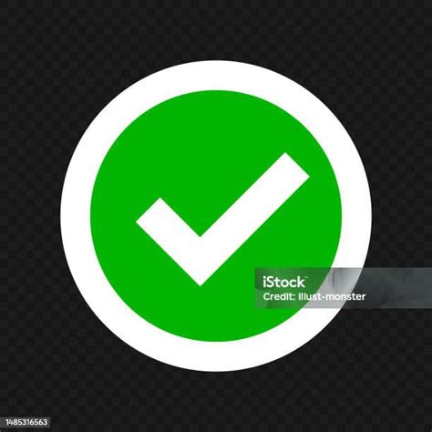 체크 표시 아이콘은 검은색 투명 배경에 분리되어 있습니다 벡터 검증에 대한 스톡 벡터 아트 및 기타 이미지 검증 확인표시 0명 Istock