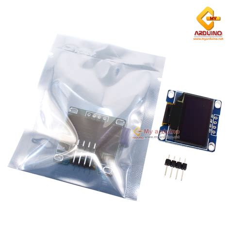 จอแสดงผล oled 128x64 v2 0 แบบ i2c ขนาด 0 96นิ้ว สีน้ำเงินเหลือง ssd1315 ขาย arduino อุปกรณ์