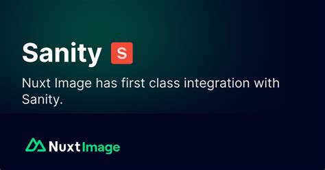 Sanity Nuxt 图片提供者 Nuxt 框架