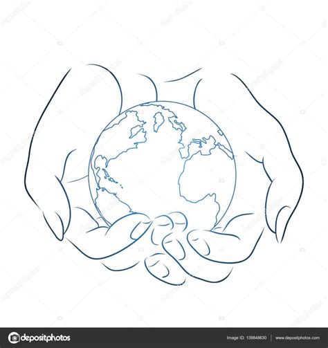 Земной шар в руках рисунок 58 фото
