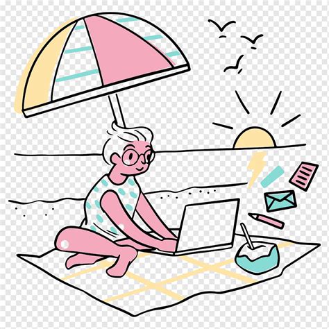 일과 삶의 균형 일러스트레이션 Png Pngwing