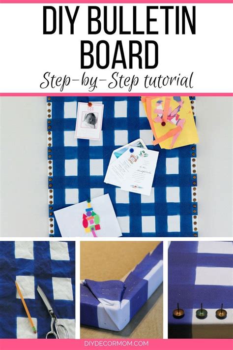 DIY Bulletin Board Make Your Own Fabric Bulletin Board Easily