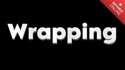 Wrapping 3D Font Text Effect Generator