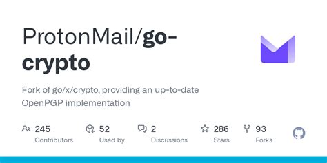 Github Protonmailgo Crypto Mirror Go Supplementary Cryptography Libraries