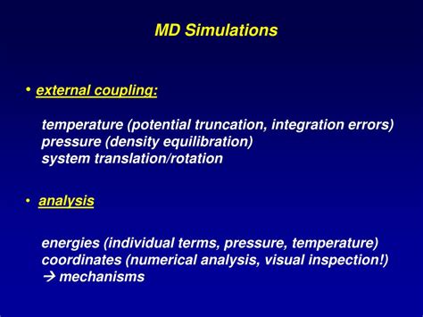 PPT Molecular Dynamics Simulations PowerPoint Presentation Free Download ID