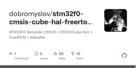 GitHub Dobromyslov Stm F Cmsis Cube Hal Freertos Template STM F Template CMSIS