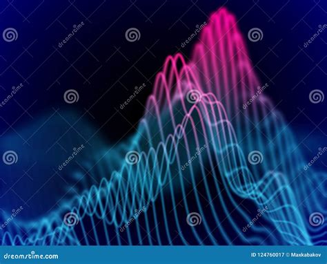 Big Data Abstract Visualization Business Charts Analytics Stock Vector Illustration Of