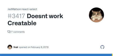 Doesnt Work Creatable · Issue 3417 · Jedwatsonreact Select · Github